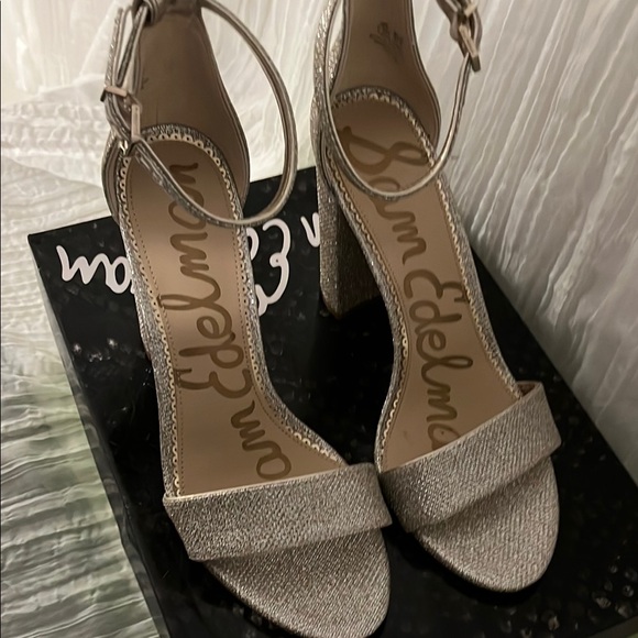 Sam Edelman | Shoes | Sam Edelman Gold High Heeled Sandals | Poshmark